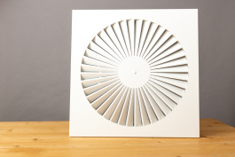 EPS plenum met Ø 250mm aansluiting in combinatie met een straight blade ...